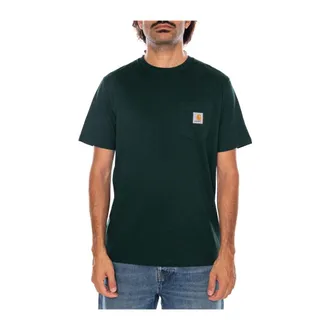 Carhartt Work in Progress Homme, Tops, Vert, Taille: S T-shirt Manches Courtes &agrave; Poche