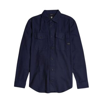 G-Star Homme, Chemises, Bleu, Taille: XL Marine Slim Shirt