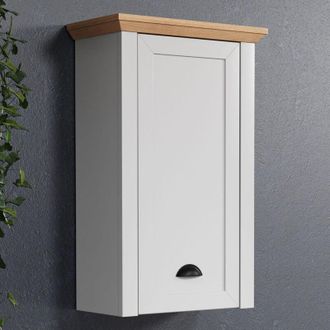 ebuy24 Ebuy24 - Meuble haut de salle de bain décor chêne et gris pastel - rose