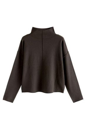 Next Stehkragenpullover Superweicher, hochgeschlossener Pulli mit Rollrand (1-tlg)
