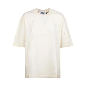 Golden Goose T-shirt &agrave; imprim&eacute; &eacute;toile - Femme - Tops - Blanc - Taille: 38 FR
