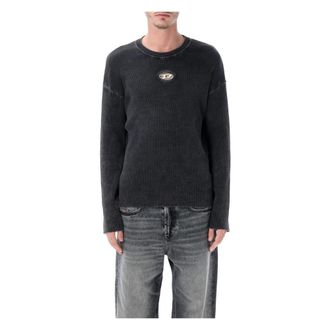 Diesel Oval D Knit - - Knitwear - Herren - Schwarzk - M