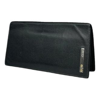 Cartier Portefeuille en cuir Pre-owned - Femme - Pre-owned - Noir - Taille: ONE Size