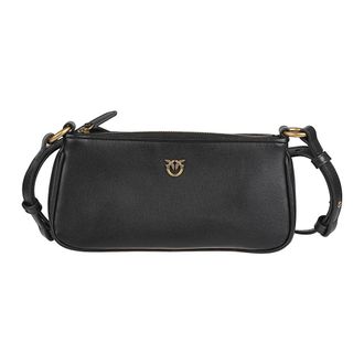 Pinko Pinko, Femme, Sacs, Noir, Taille: ONE Size Half Moon Baguette Mini Bag