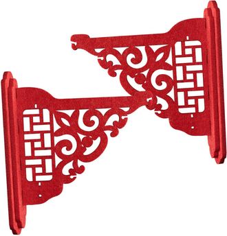 Cabilock 2st&uuml;cke Neujahrsdekoration Laternenhaken Au&szlig;enbereich Fr&uuml;hlingsfest-h&auml;ngehaken Partydekorationshaken Filzhaken Chinesischer Neujahrs-h&auml;ngehaken Segens