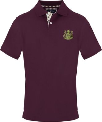 Aquascutum Poloshirt f&uuml;r Herren, Baumwolle (Rot)