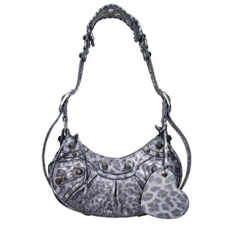 Balenciaga Le Cagole Sacs Bandouli&egrave;re Femme Cuir Gris