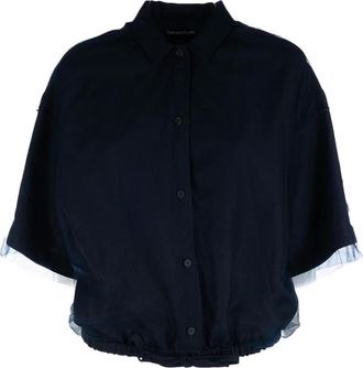 Fabiana Filippi Collection Chemises &Eacute;l&eacute;gantes - Femme - Blouses et Chemises - Bleu - Taille: 42 FR