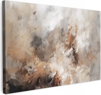 MuchoWow © Leinwandbilder Klein 30x20 cm Mini Wall Art Decoration Bilder für die Wand Schlafzimmer Deko Canvas Painting Wanddekoration Wohnzimmer Farbe - Abstr