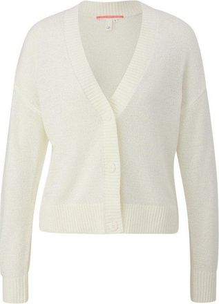 QS by s.Oliver Cardigan Strickjacke Verk&uuml;rzte Strickjacke mit Kn&ouml;pfen