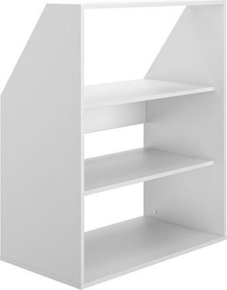 Vente-Unique Vente-unique - Meuble sous pente 2 &eacute;tag&egrave;res - Blanc - adezio