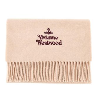 Vivienne Westwood Logo embroidery scarf Woman One Size