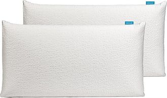 Cecotec Pack 2 Almohadas Flow PureAdapt 70 cm. 100% Viscoel&aacute;stica, Firmeza Medio-Alta, M&aacute;xima Adaptabilidad y Confort, Tacto Extra Suave, Funda Lavable, Anti&aacute;