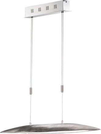 Fischer & Honsel H&auml;ngeleuchte Pendelleuchte Esszimmerlampe LED silber dimmbar H&ouml;henverstellbar
