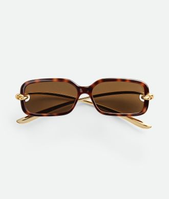 Bottega Veneta Lunettes De Soleil Rectangulaires Knot - Bottega Veneta