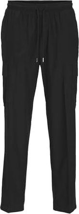 Jack & Jones Jpstkarl Jjsummer Cargo Ln Styd Pantalon, Noir, M Homme