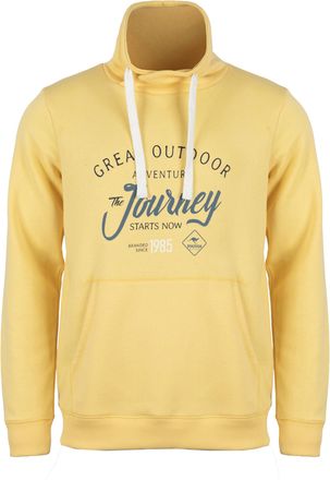 Roadsign Herren Sweatshirt inspiriert von Reiselust - ideales Tube f&uuml;r winterliche Casual Looks gelb, 3XL