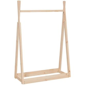 vidaXL Porte-vêtements 100x45x150 cm Bois de pin massif
