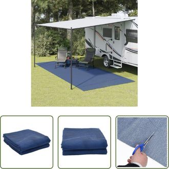vidaXL Campingmatte - Zeltteppich Blau 5,5x2,5 m