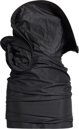 Magda Butrym Sculptural Rose Minikleid - Schwarz
