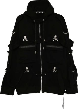MASTERMIND WORLD Jacke mit Logo-Stickerei - Schwarz