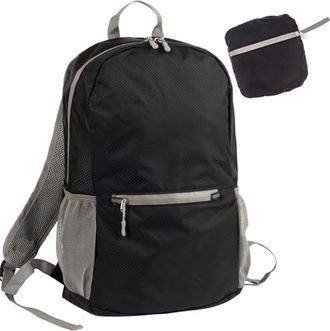 Wedo PACKTOGO Sac &agrave; dos pliable en nylon l&eacute;ger et imperm&eacute;able (12L), bretelles rembourr&eacute;es, fermetures &eacute;clair prot&eacute;g&eacute;es contre leau, fixation pour trolley,