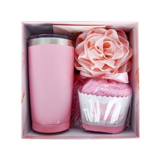 Generic Ensemble de tasses &agrave; caf&eacute; isothermes de 591 ml avec couvercle, cartes de voeux, chaussettes, paille de bain, isothermes, r&eacute;utilisables, en acier inoxy