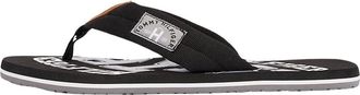 Tommy Hilfiger Herren Flip Flops Essential Beach Sandal Badeschuhe, Schwarz (Black), 44
