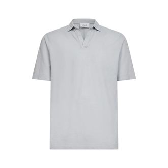 D4.0 V-Ausschnitt Poloshirt - - Tops - Herren - Grau - 2XL