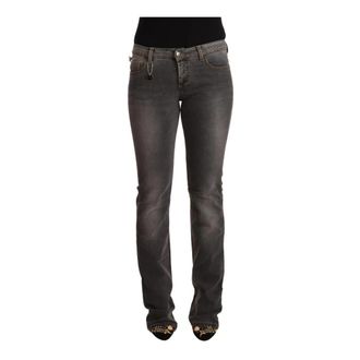 Costume National Grau Gewaschene Niedrige Taille Gerade Denim Jeans - - Jeans - Damen - Grau - W28