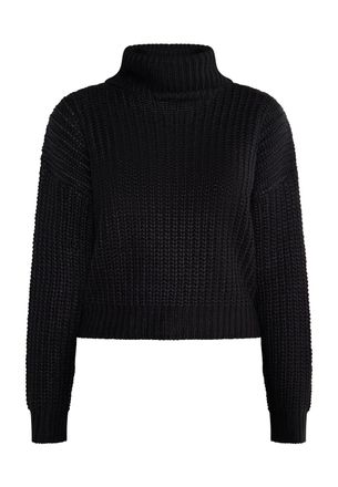 Mymo Strickpullover Damen schwarz