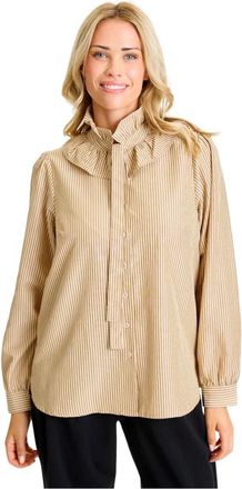 In Front IN Front - Chemise - Femme - Blouses et Chemises - Beige - Taille: 44 FR