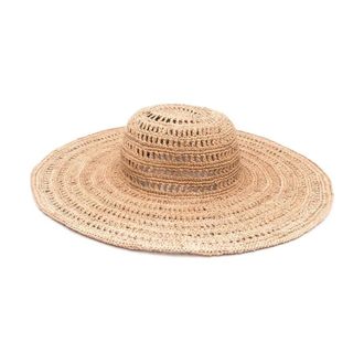 Ibeliv Femme, Accessoires, Beige, Taille: ONE Size Chapeau Perfor&eacute;