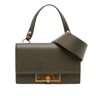 Alexander McQueen Pre-owned Skull Lock Satchel - Femme - Pre-owned - Vert - Taille: ONE Size