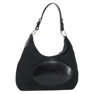 Prada Pre-owned Nylon Schultertasche - - Pre-owned - Damen - Schwarzk - ONE SIZE