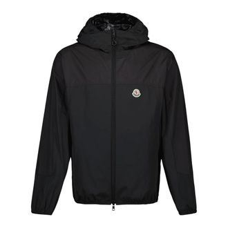 Moncler Homme, Vestes, Noir, Taille: XL Veste Coupe-Vent Noire Kona