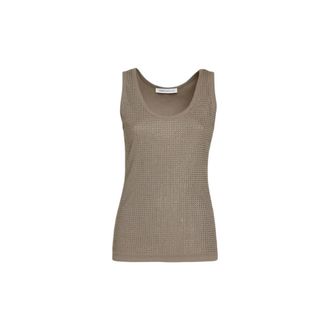 Simona Corsellini Rollkragen-Rippstrick-Top - - Tops - Damen - Grau - M