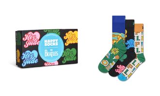 Happy Socks Beatles Collaboration - Hey Jude Special Edition - 3er-Geschenkbox-Set - 41-46