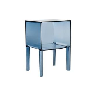 Kartell Table de chevet Ghost - Bleu - PMMA - Designer Philippe STARCK with Eugeni QUITLLET