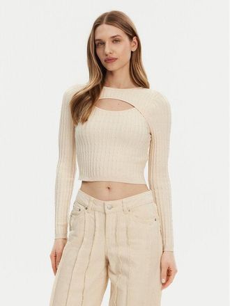 Only Pullover Meddi 15339582 Beige Cropped Fit