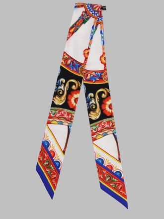 Dolce & Gabbana Twill Silk Bandeau Scarf - Multicolor