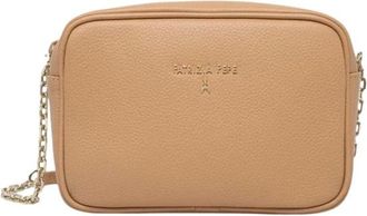 Patrizia Pepe Logo-Plakette Umh&auml;ngetasche - - Bags - Damen - Beige - ONE SIZE