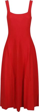 Staud Staud, Femme, Robes, Rouge, Taille: 42 FR Ellison Dress