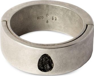 Parts Of Four Sistema Ring aus Sterlingsilber mit schwarzem Diamant