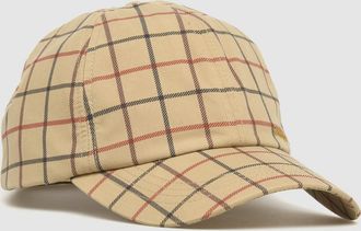 Barbour Casquette Mackworth Beige Tattersall