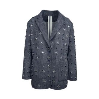 S.W.O.R.D 6.6.44 Suede Blazer - - Jackets - Damen - Grau - XS