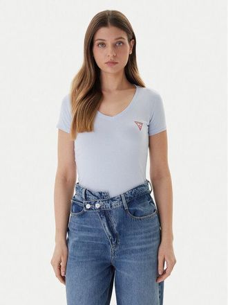 Guess T-Shirt W2YI45 J1314 Himmelblau Slim Fit