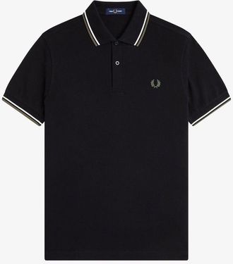 Fred Perry Poloshirt f&uuml;r Herren (Schwarz/Grau)