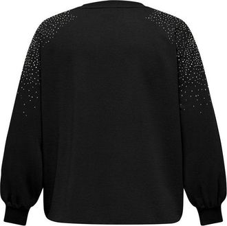 Only Carmakoma Sweatshirt CARVIOLETTA L/S DETAIL SLIT SWT JRS Baumwollmischung, regular fit