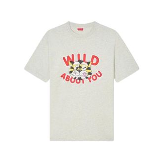 Kenzo Wild Tiger T-shirt - - Tops - Herren - Wei&szlig; - L